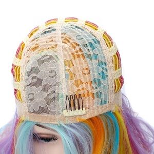 Accessories | Pastel Rainbow Multicolor Cosplay Curly Wig | Poshmark